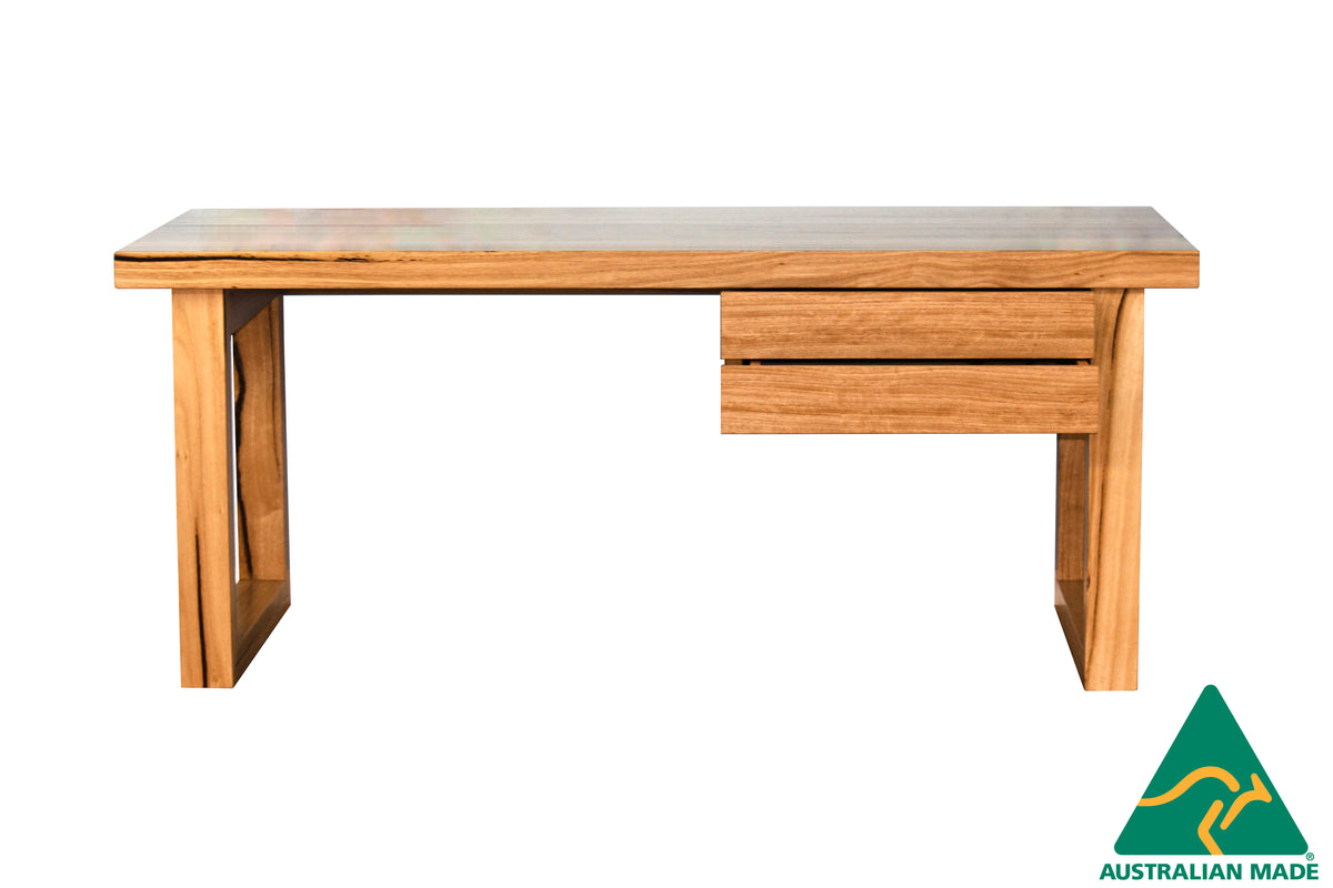 Solid Messmate Timber Willow 2 Drawer Desk – Luxiwood Furniture